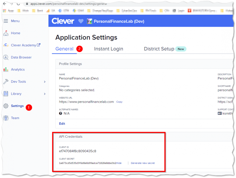 Clever_ClientID-ClientSecret - Stocktrak Learn